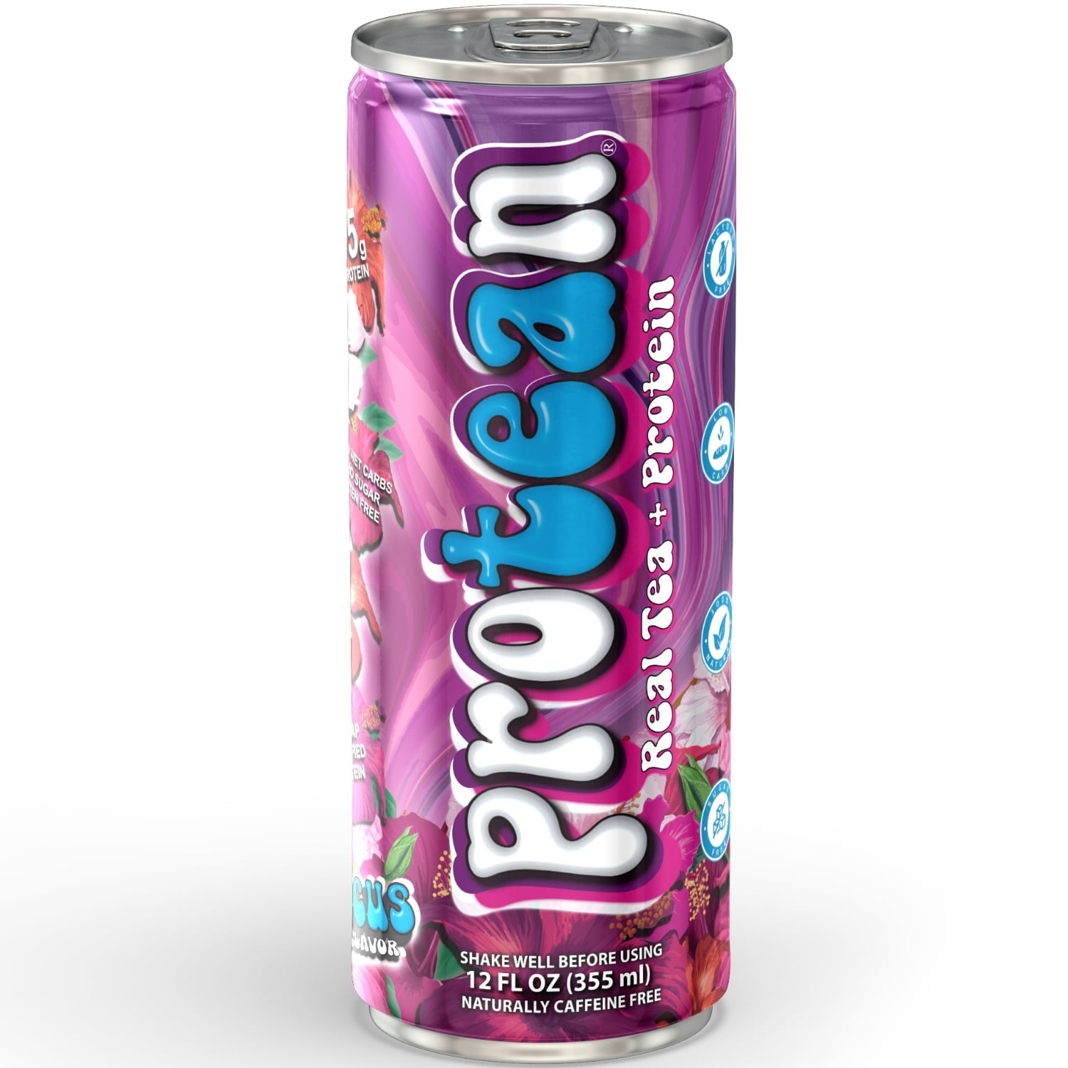 ProTean Tropical Hibiscus, 15g Protein, Herbal Tea, 12-Pack - Walmart.com