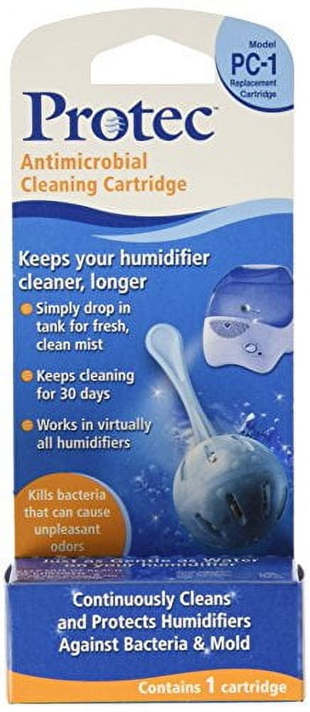 ProTec PC-1 Antibacterial Humidifier Tank Cleaning Cartridge, Easy to ...