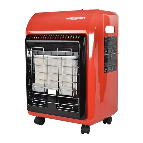 ProTemp Indoor Home Use 18,000 BTU Gas Powered Portable Propane Cabinet ...