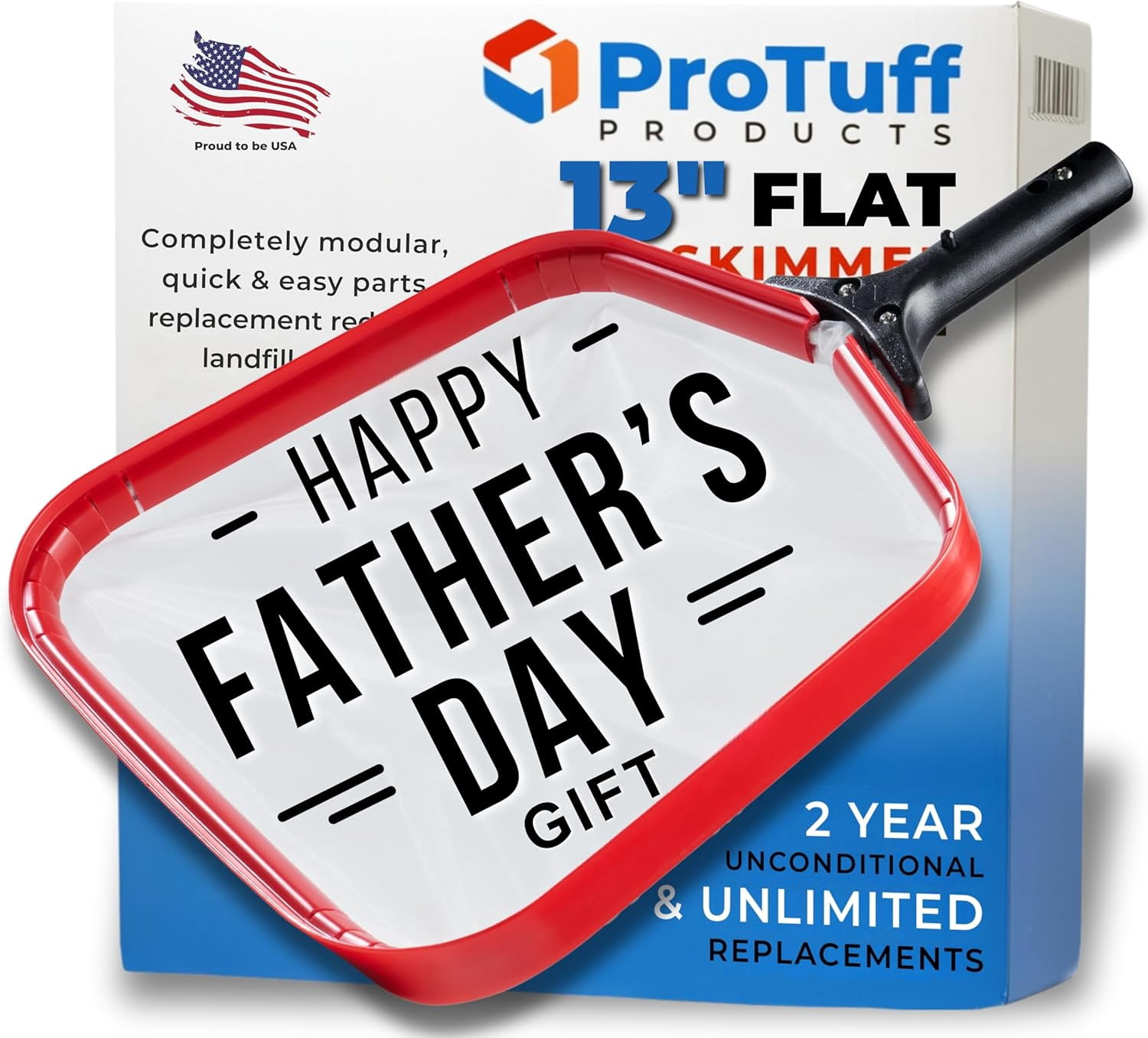 ProTuff Flat Pool Skimmer Net – 2 Year Unconditional Free Replacement ...