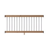 ProWood Outdoor 6ft Porch & Deck Railing Kit, Aluminum Round Balusters ...