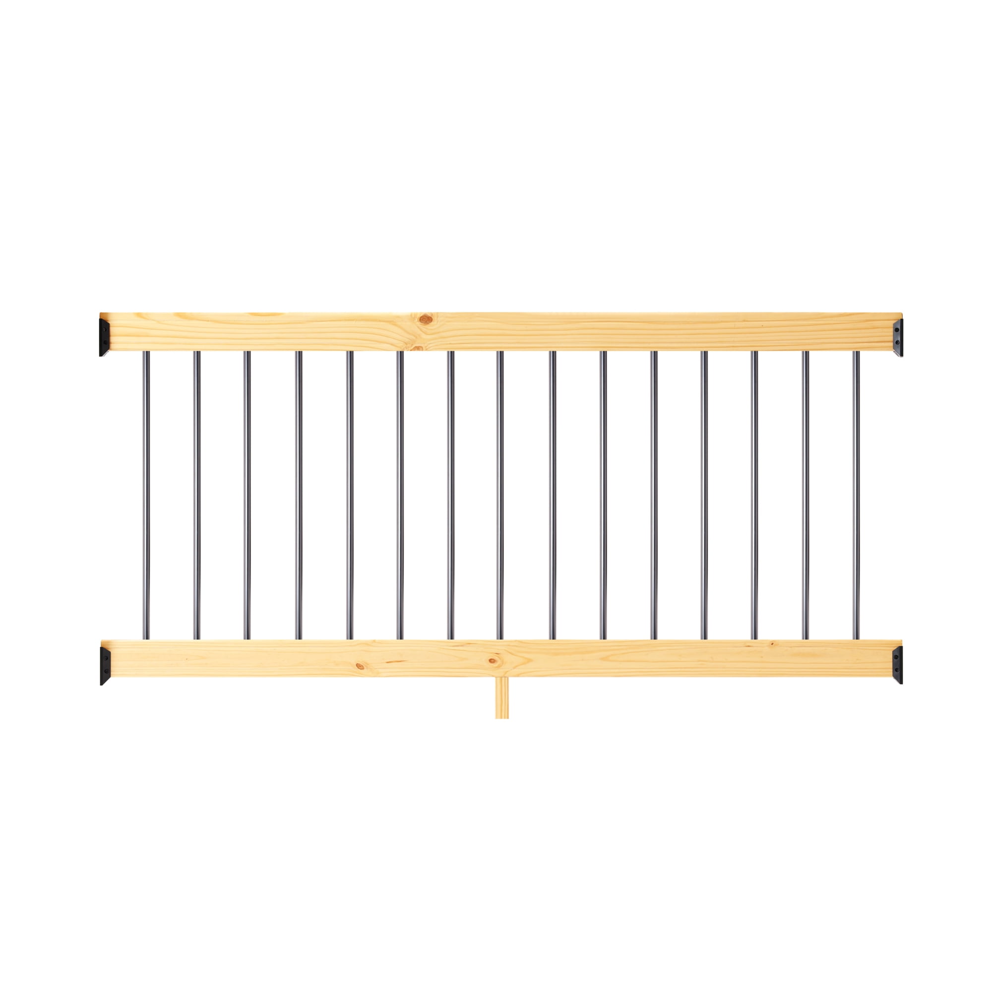 ProWood Outdoor Deck Railing Kit, 6 ft. Wood & Metal Balusters ...