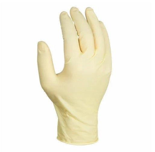 ProWorks® Latex PwdFree 8 Mil Total Grip Exam Gloves, Natural Lrg - Box ...