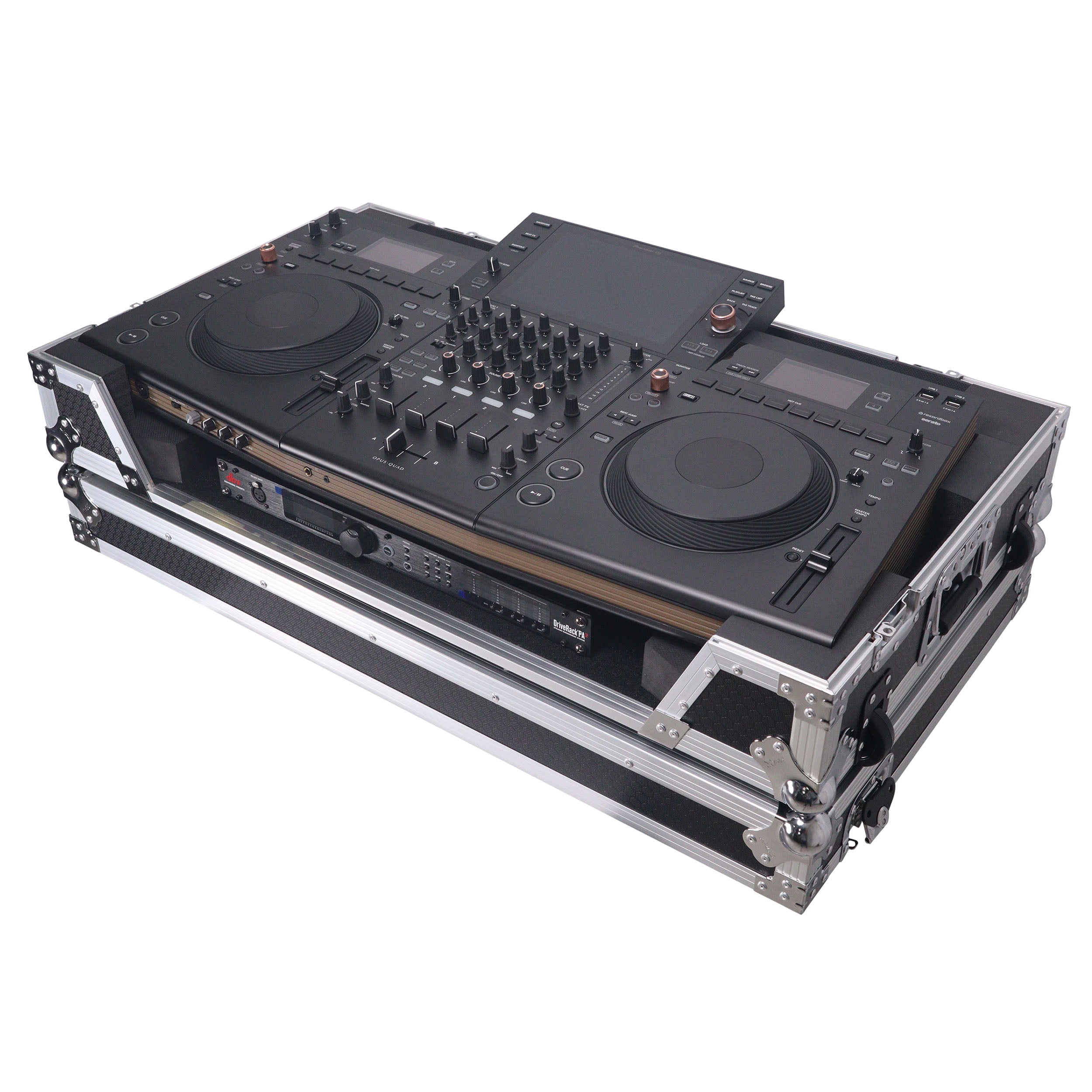 ATA Flight Style Road Case For Opus Quad DJ Controller with 1U Rack ...