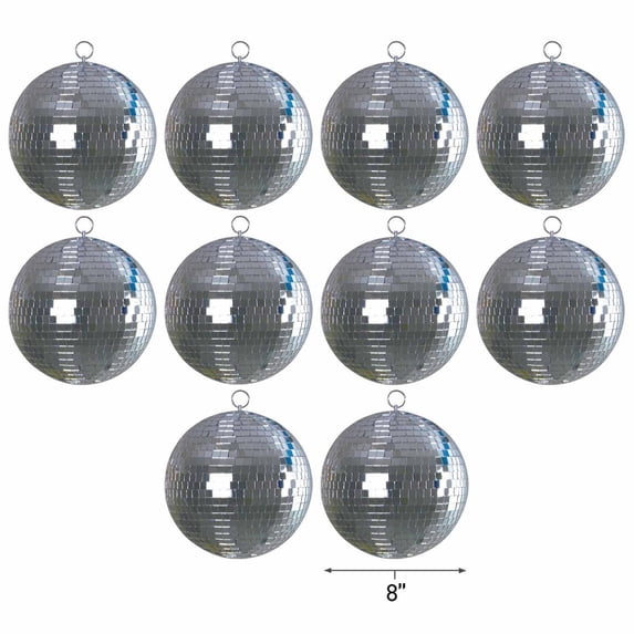 ProX MB-8 8" ABS Mirror Balls with Color Box Packaging Ten Pack ...