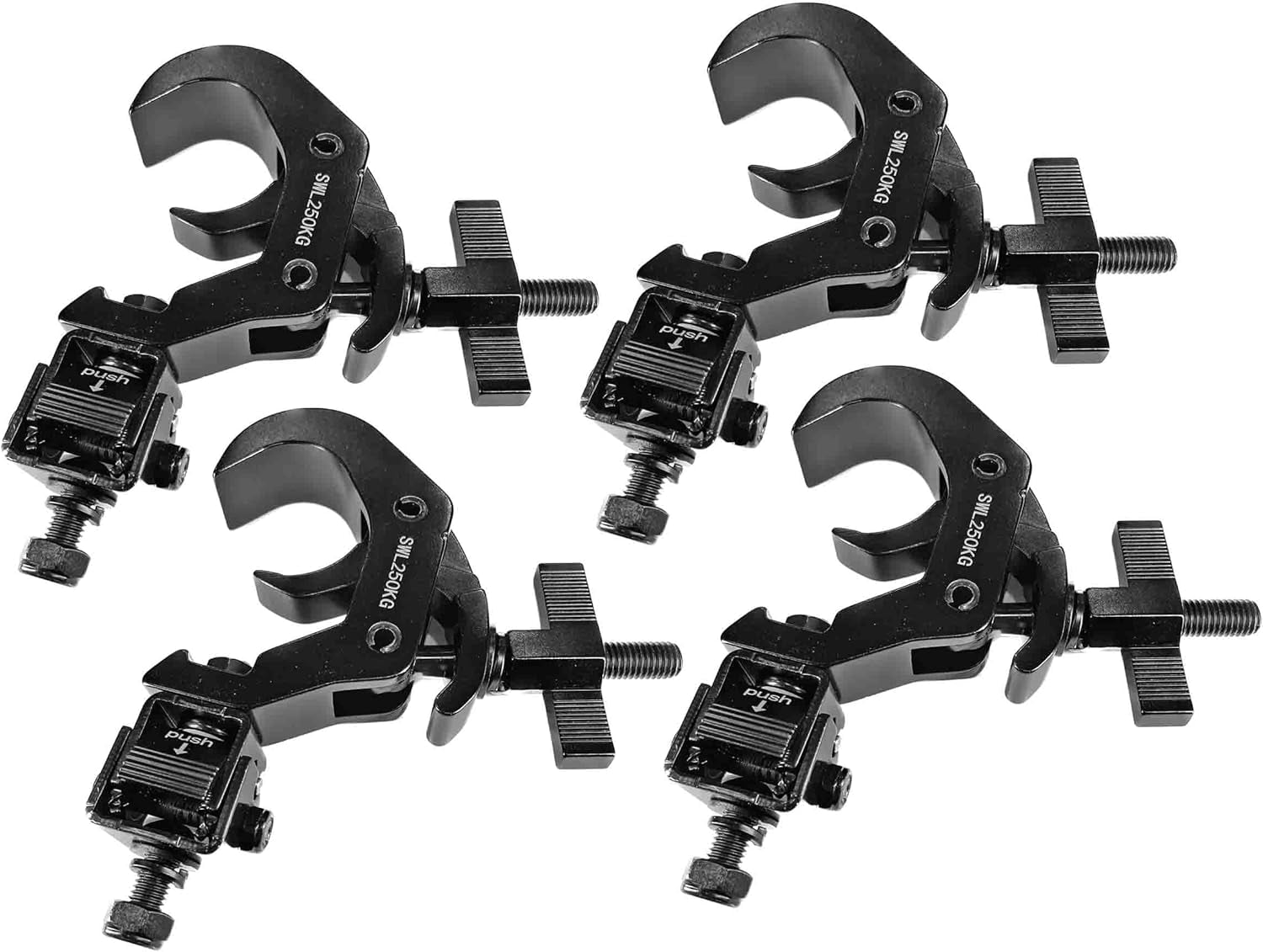 ProX T-QFC12X4 Set of (4) Quick 90º Folding Moving Head Clamp Adapters ...
