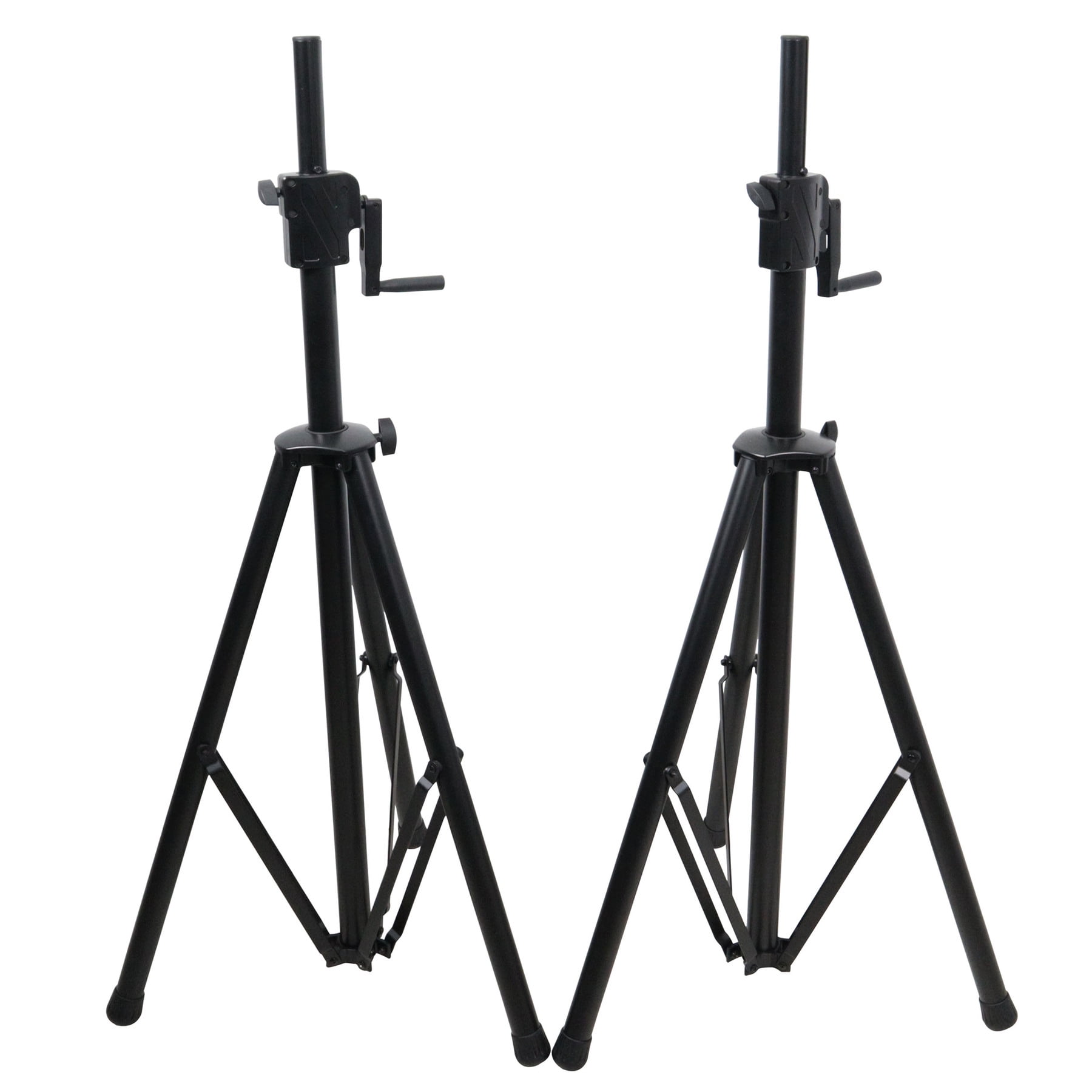 ProX T-SS21CX2 PKG Set of 2 Black 6 Ft Telescoping Crank Up Speaker ...