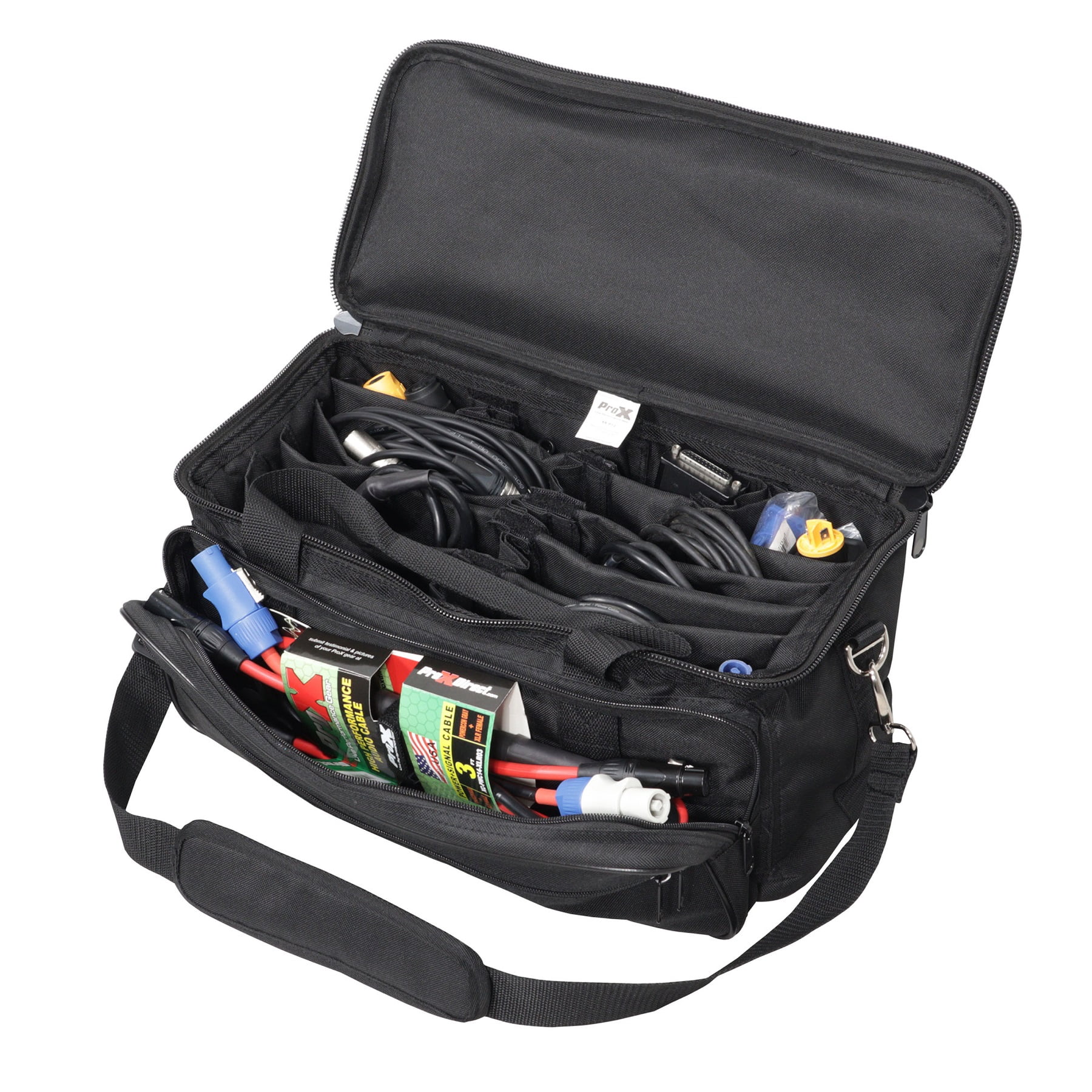 ProX XB-P12 MANO Utility Carry Bag Organizer with Dividers for Audio DJ ...