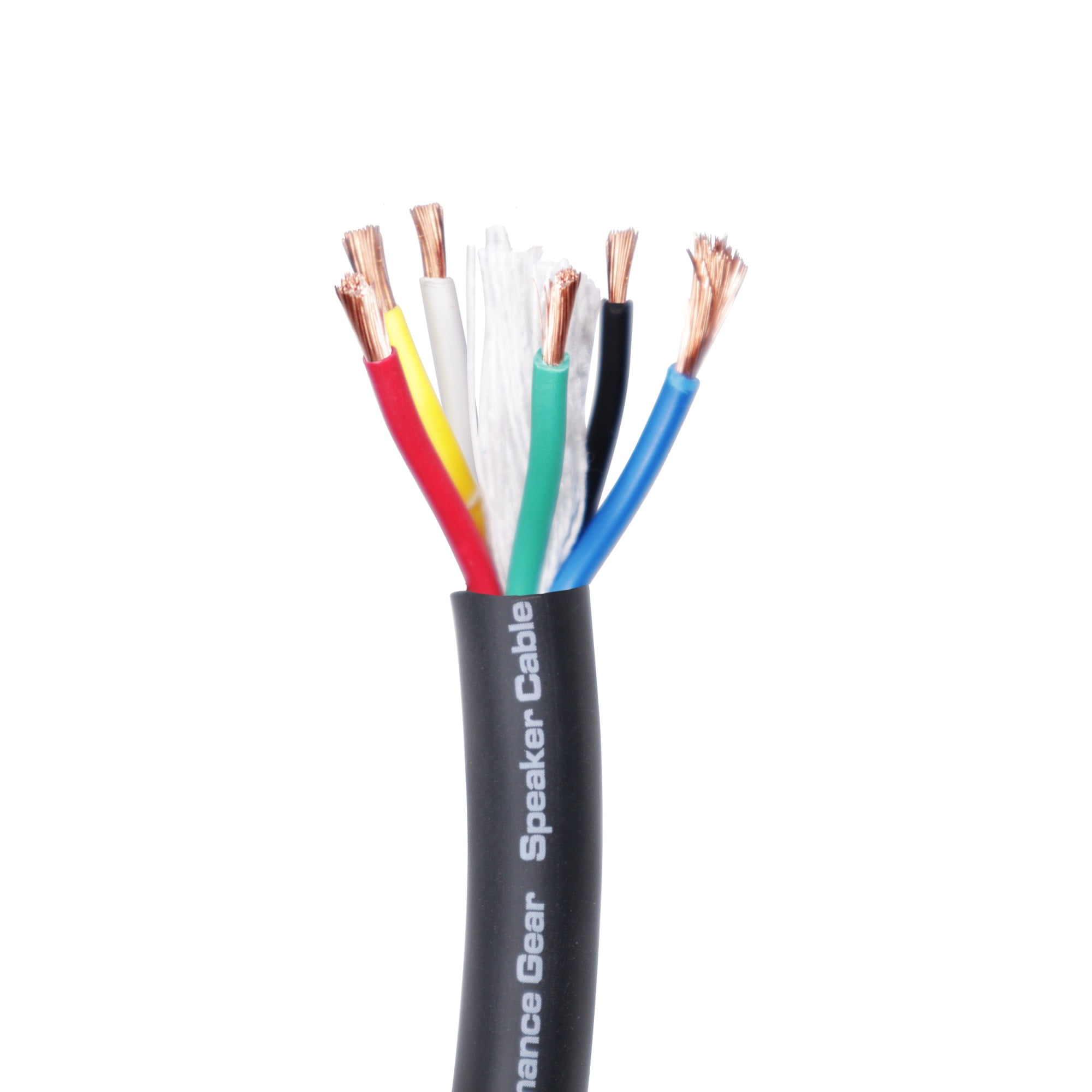 ProX XC-612-500 500 Ft. 12 Gauge AWG 6 Conductor Audio Speaker Wire Cable 500 Feet Copper Black ...