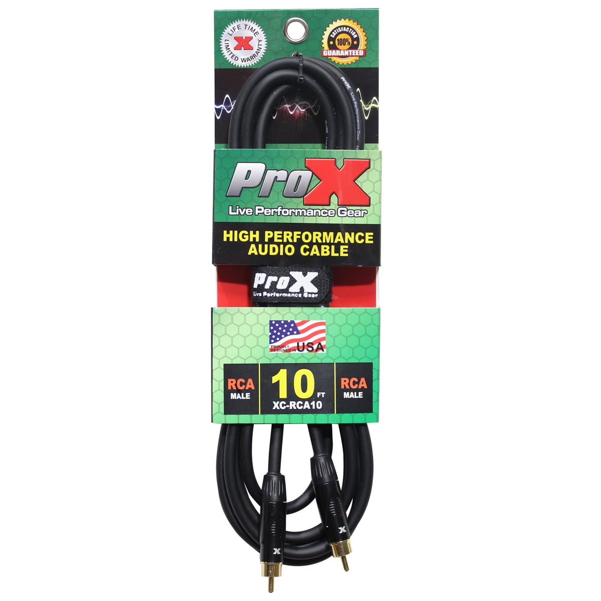 ProX XC-RCA10 10' RCA-M to RCA-M High Performance Audio Cable - Walmart ...