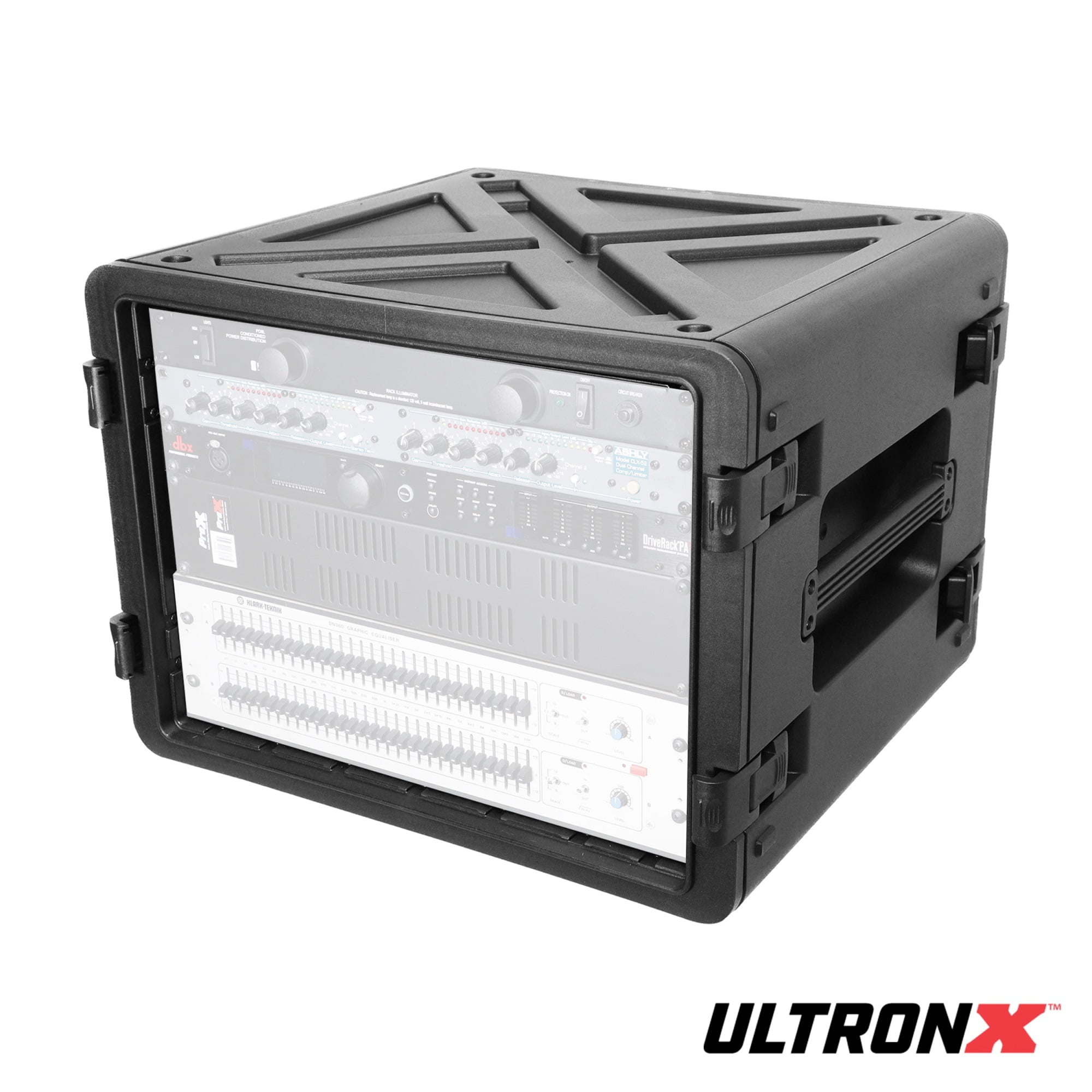 ProX XM-8U UltronX Watertight 8U Rack Space Molded Plastic Case - 18 ...