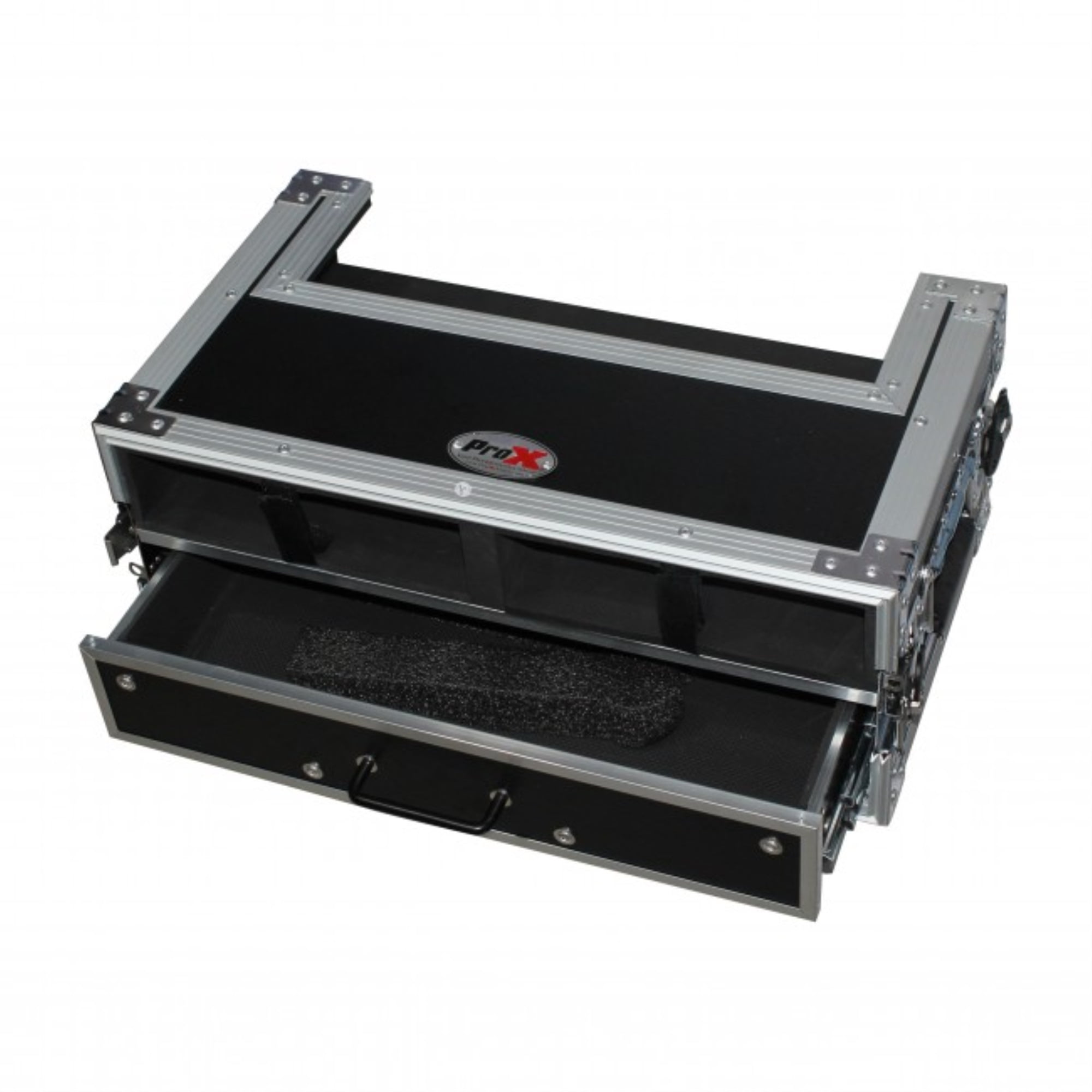 ProX XS-2WM2DR Case with 2U Rack Drawer, Holds 2 Wireless Mic Systems ...