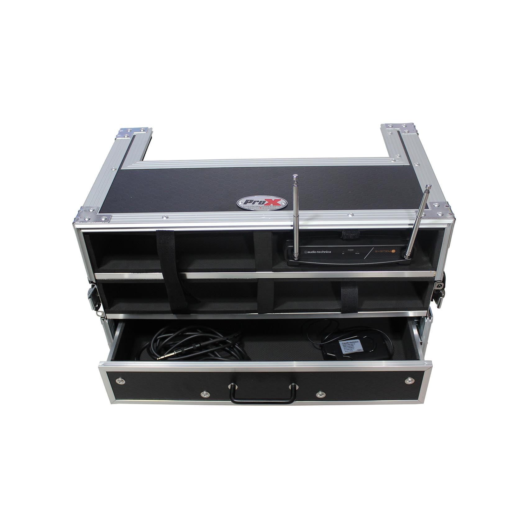 ProX XS-4WM2DR Wireless Microphone Case for 4 Units & Handheld Storage ...