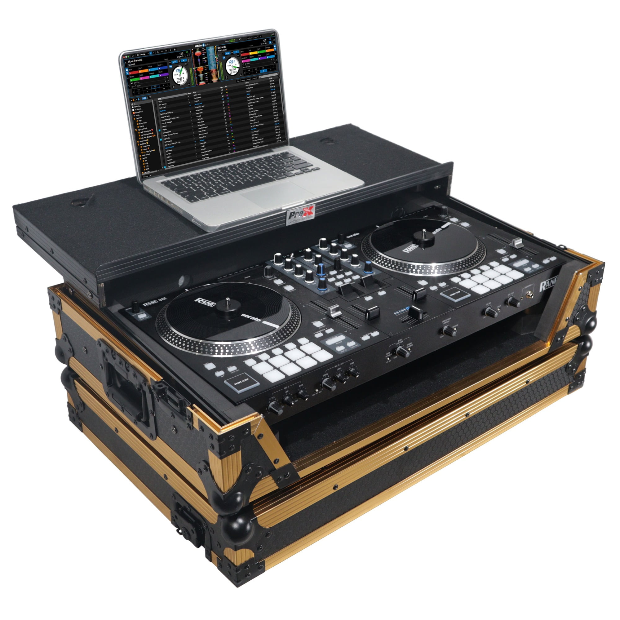 ATA Flight Style Road Case for RANE ONE DJ Controller with Laptop Shelf ...