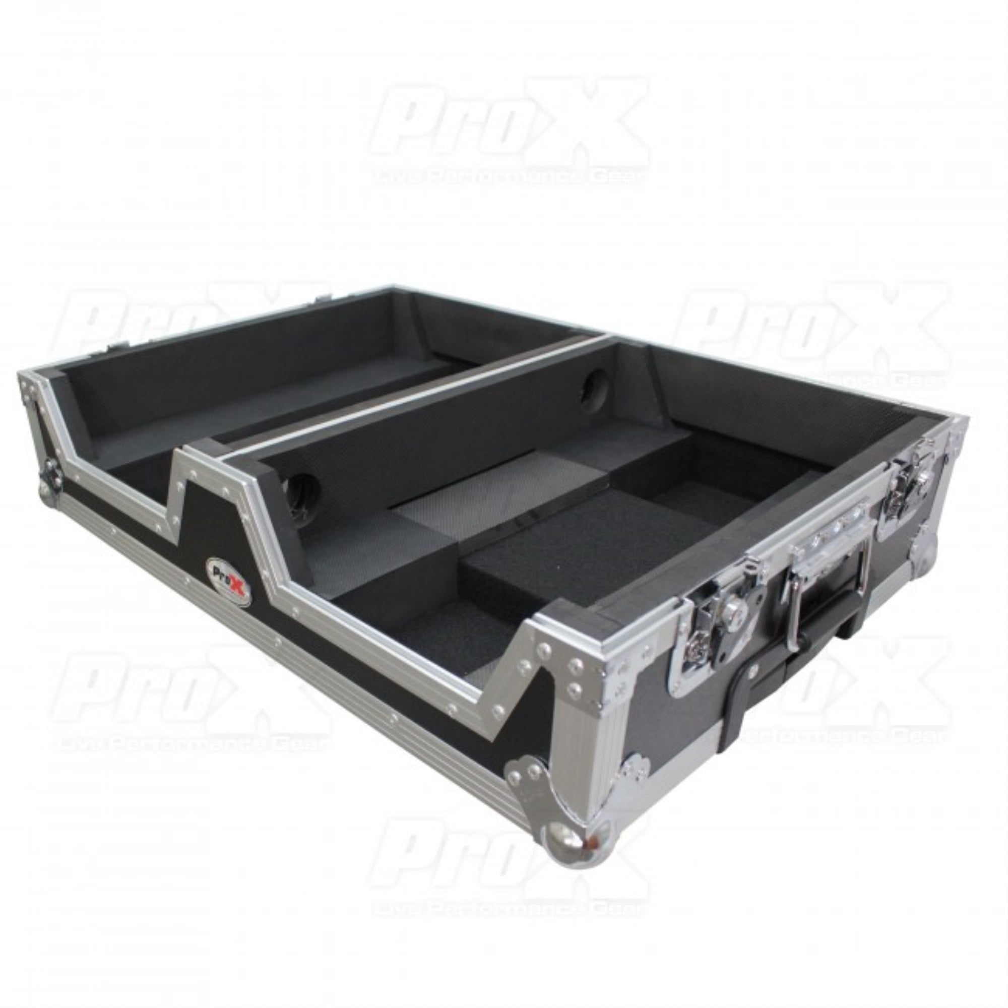 ProX XS-SCDM12W Single CD Player & 12" Mixer Case W/Low Profile Wheels ...