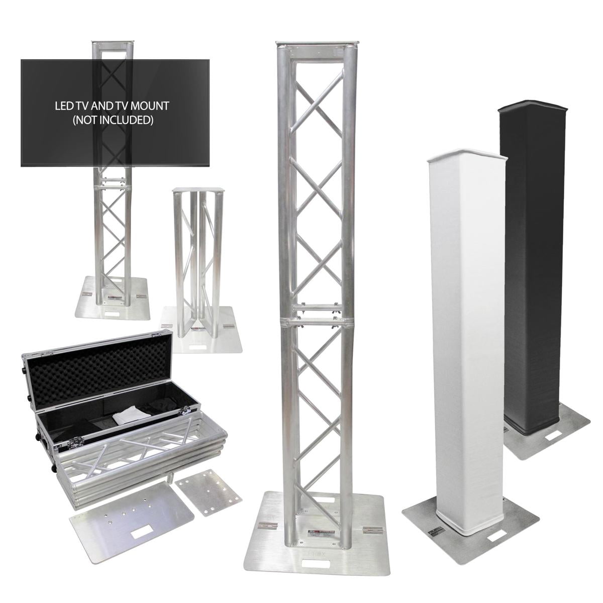 ProX XT-FTP328-656-C Flex Tower Platform Totem Package w/ flight case ...