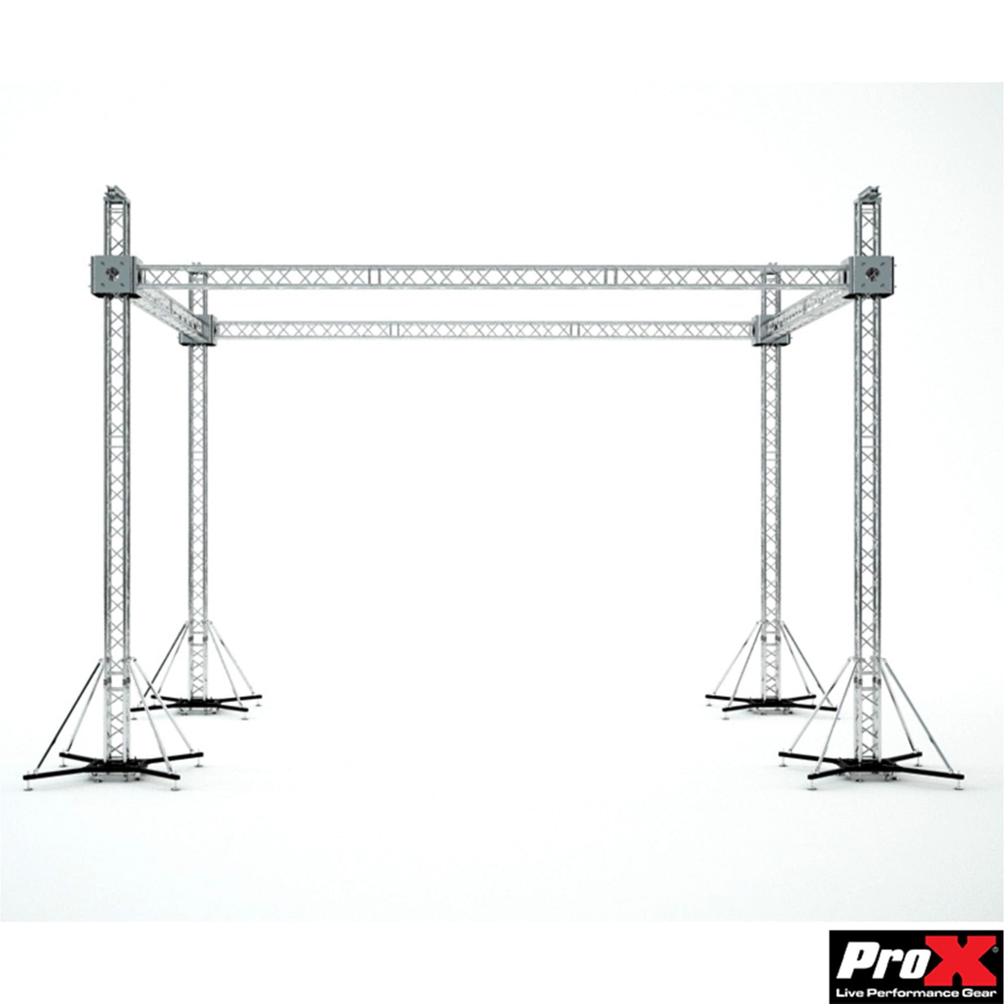 ProX XTP-GS302023 Stage Flat Roofing System Package With 4 Chain Hoists ...