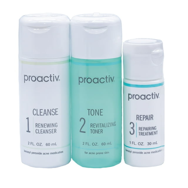 Proactiv Fast Acne Treatment System, 3-Step Face Wash Clean Clear ...