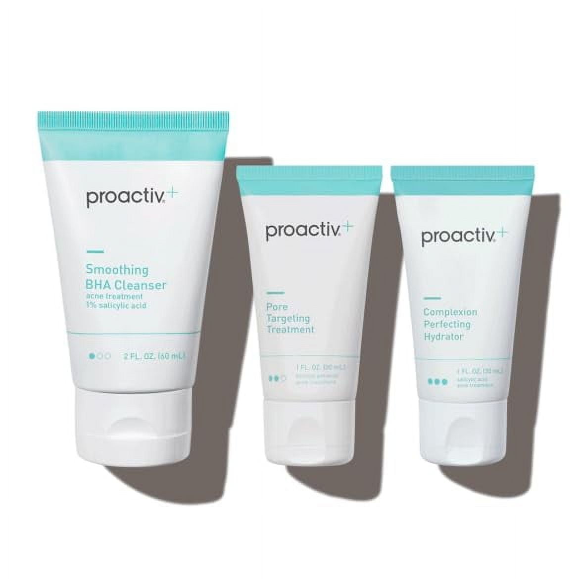 Proactiv+ 3 Step Advanced Skincare Acne Treatment – Salicylic Acid Face Wash, Benzoyl Peroxide ...