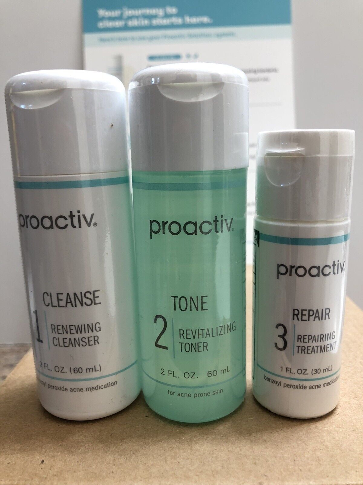Proactiv Solution 3-Step Acne Treatment System NEW 30 Day Starter Pack ...