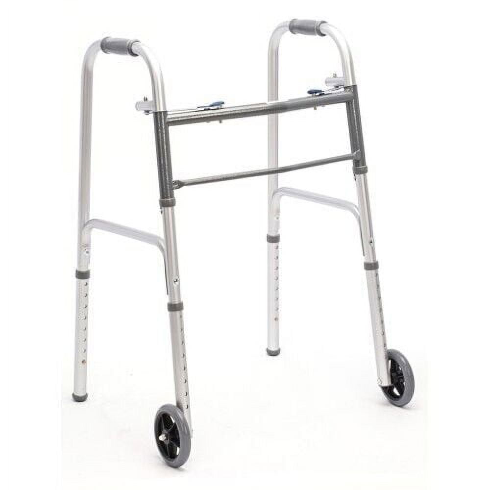 Proactive Adult Push Button Adjustable Height Walker With 5" Wheels ...