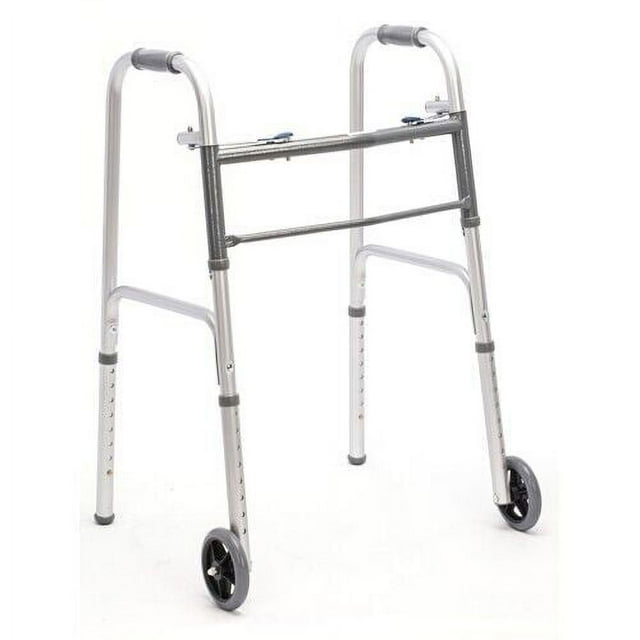 Proactive Adult Push Button Adjustable Height Walker With 5" Wheels ...