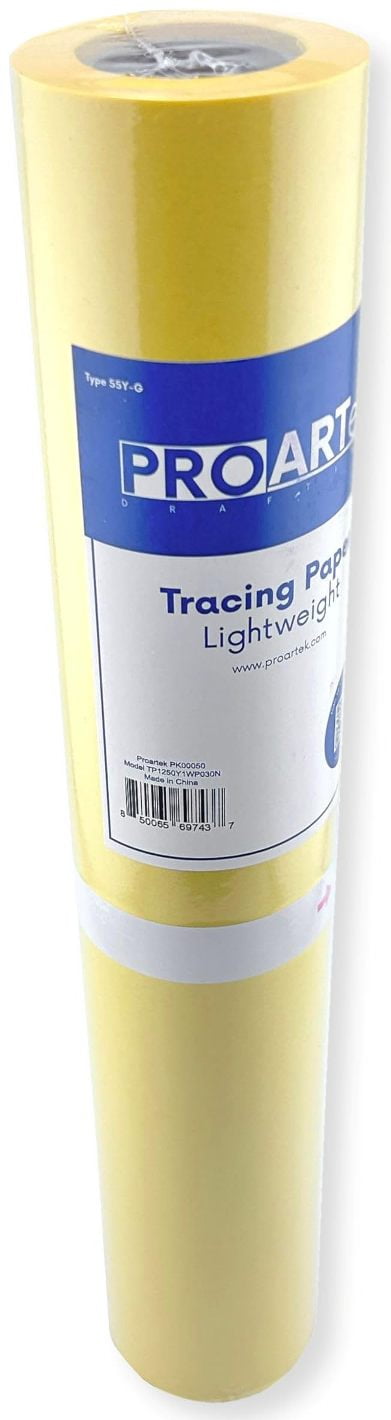 Proartek PK00050 Model TP1250Y1WP030N Type 55Y-G Yellow Tracing Paper ...