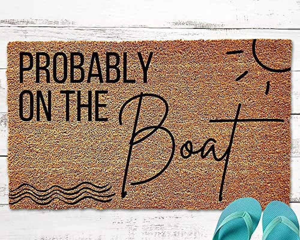 Probably on The Boat Door Mat, Lake House Doormat, Nautical Doormat ...