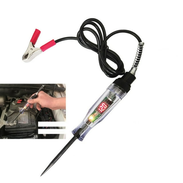 Probe Detector LCD Tester Car Tool Digital Durable Electric Voltage ...