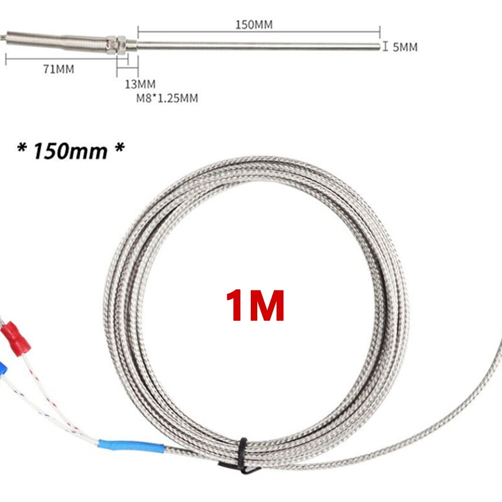Probe Temperature Sensor 1M/2M/3 M/ 4M/5M Accessories Controller M8*1 ...