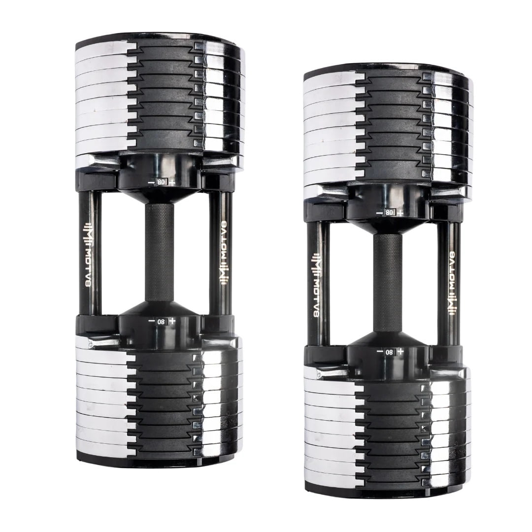 Probell 580 Adjustable Dumbbells - Motv8 Probells, 5lbs - 80lbs ...