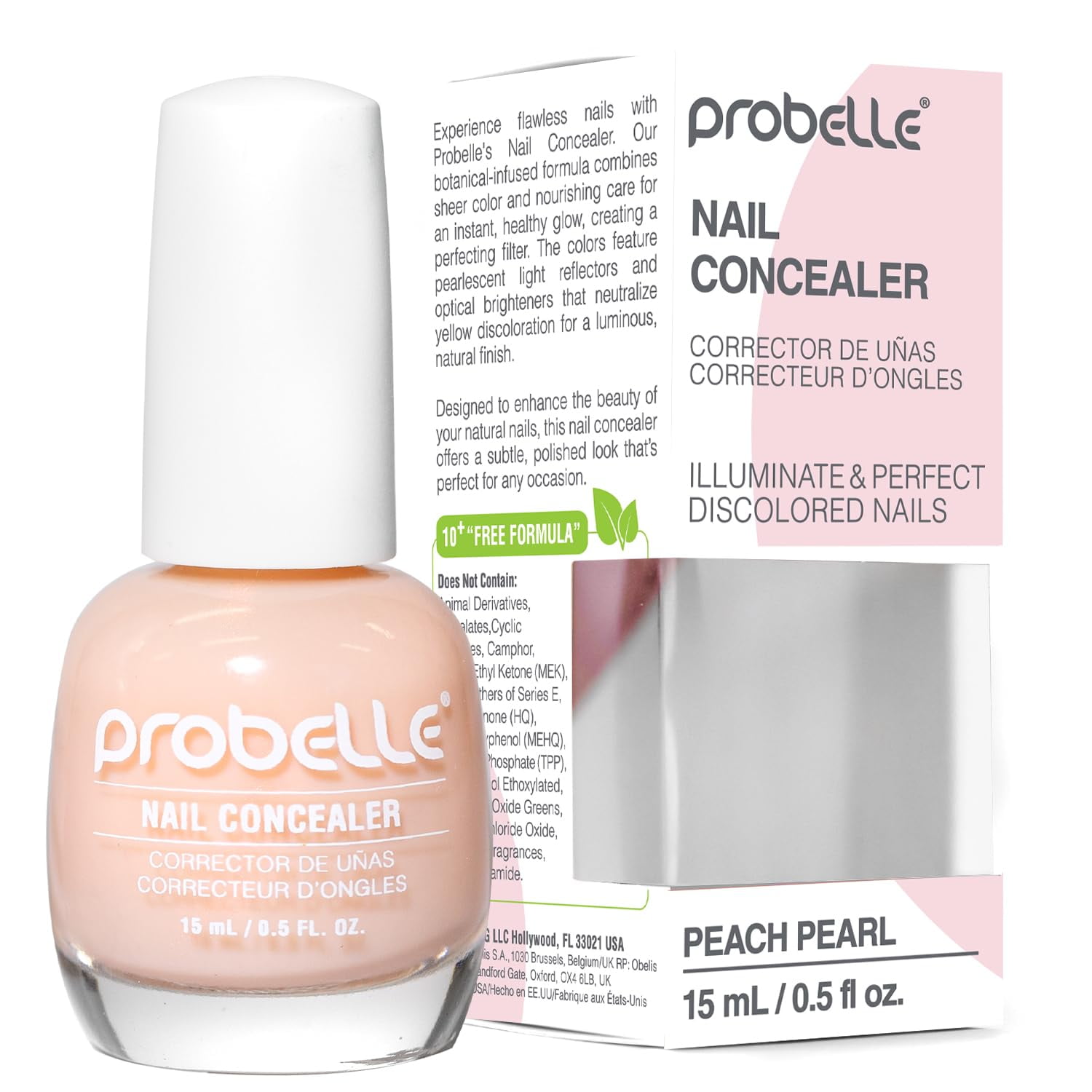 Probelle Illuminating Nail Concealer, Sheer Long Lasting Brightening ...