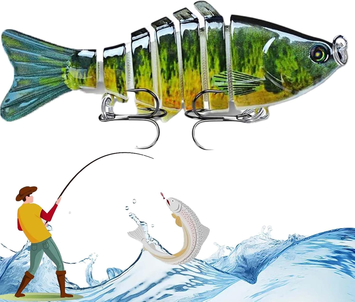 Probero Fishing Gear - Bionic Swimming Bait, 3D Bionic Swimming Bait ...