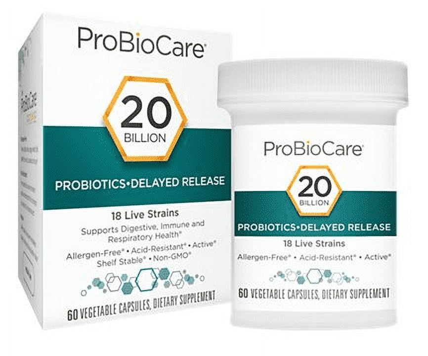 Probiotic - 20 Billion CFUs - Promotes Digestive Health, 60 Plant-Based ...