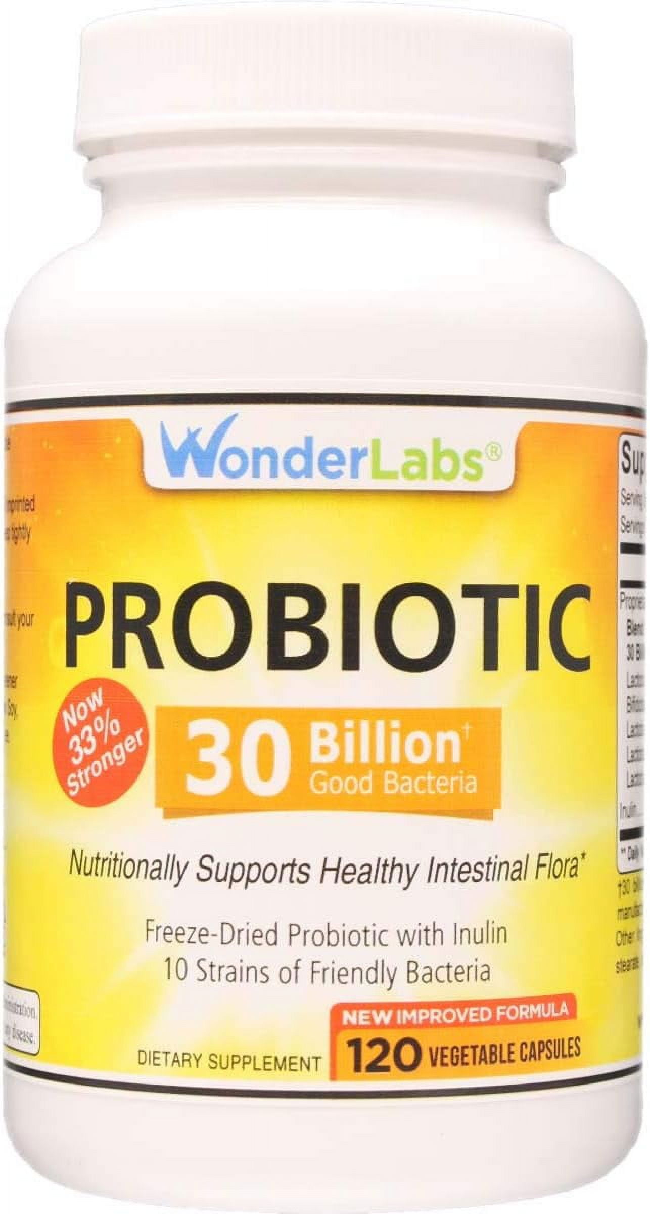 Probiotic 30 Billion Good Bacteria (8 Lactobacillus Strains and 2 ...