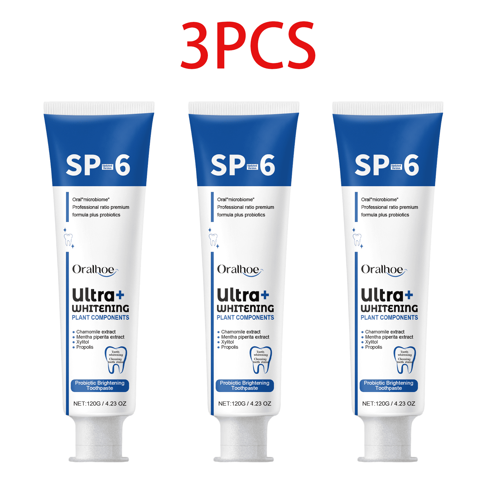 Probiotic Brightening Toothpaste – Enamel Strengthening, Stain Removal ...