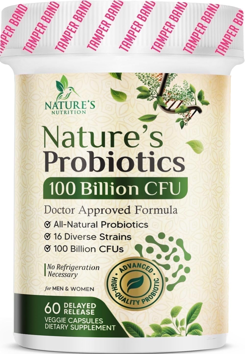 Probiotic Pills 100 Billion CFU Prebiotics, Acidophilus Probiotics ...