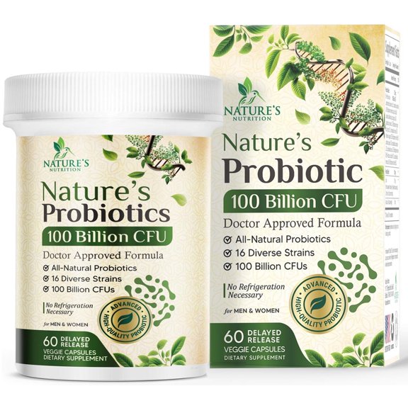 Nature Made Probiotics, Ultra Strength, Multi-Strain 12, 30 Billion ...