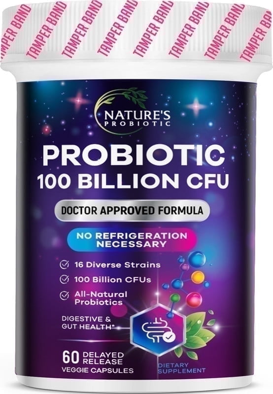 Probiotic Pills 100 Billion CFU Prebiotics, Acidophilus Probiotics ...