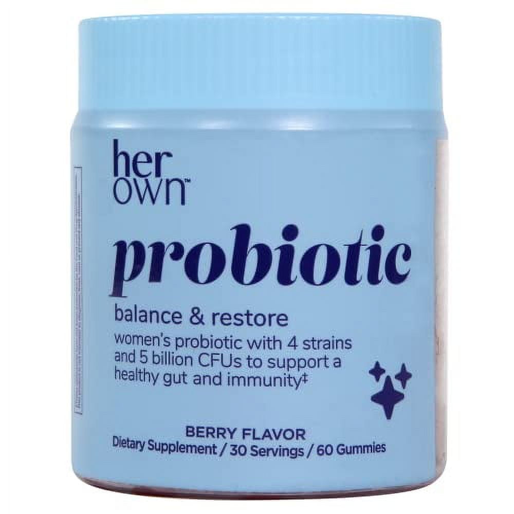 her own Probiotic & Prebiotic Gummy, Supports Digestive Health ...