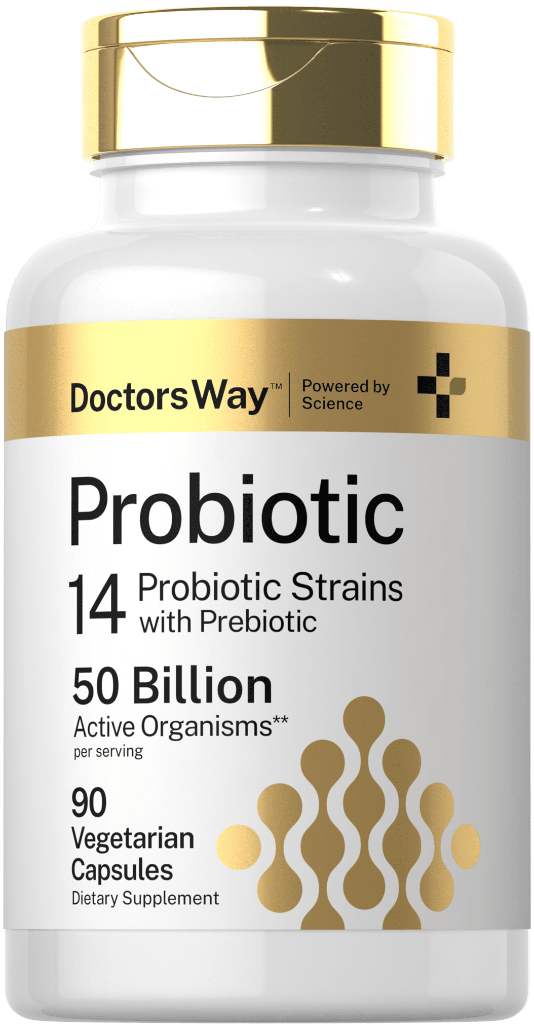 Probiotic Supplement | 50 Billion Active Organisms | 90 Capsules | 14 ...