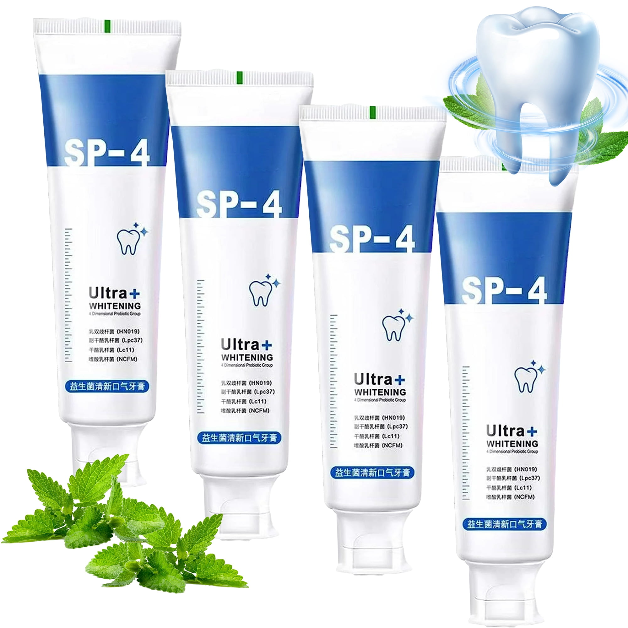 Probiotic Toothpaste, 1/2/3/4 Pcs Toothpaste for Women and Men, Natural ...