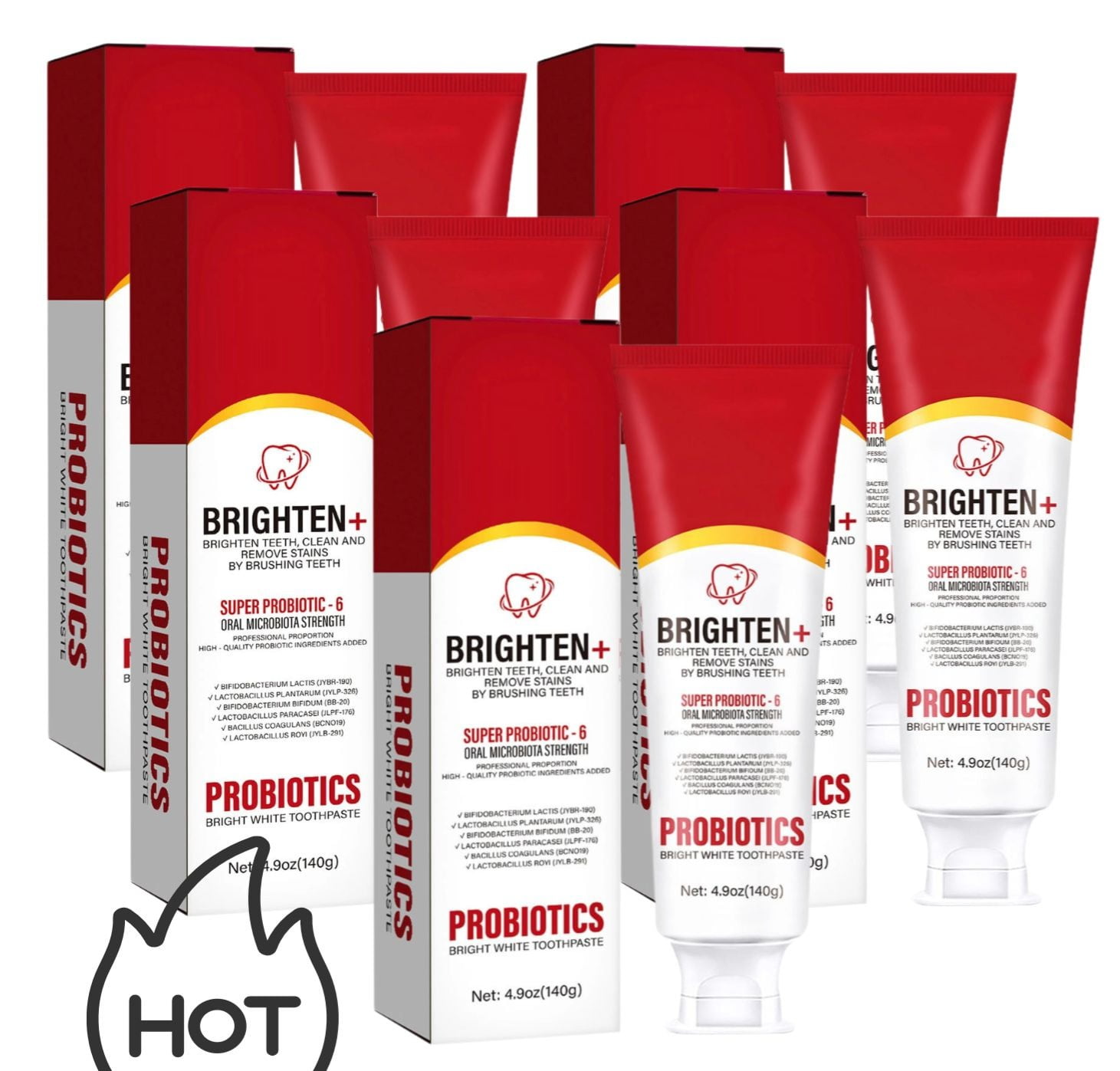 Probiotic Whitening Toothpaste for Healthy Teeth & Gums – 6 Probiotics ...