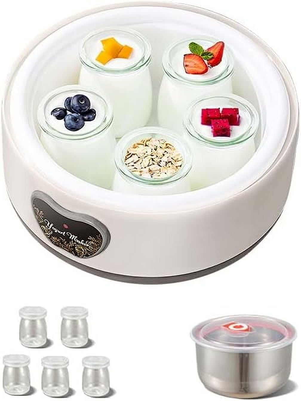 Probiotic Yogurt Maker 36 Hour with Adjustable Temperature & Time ...