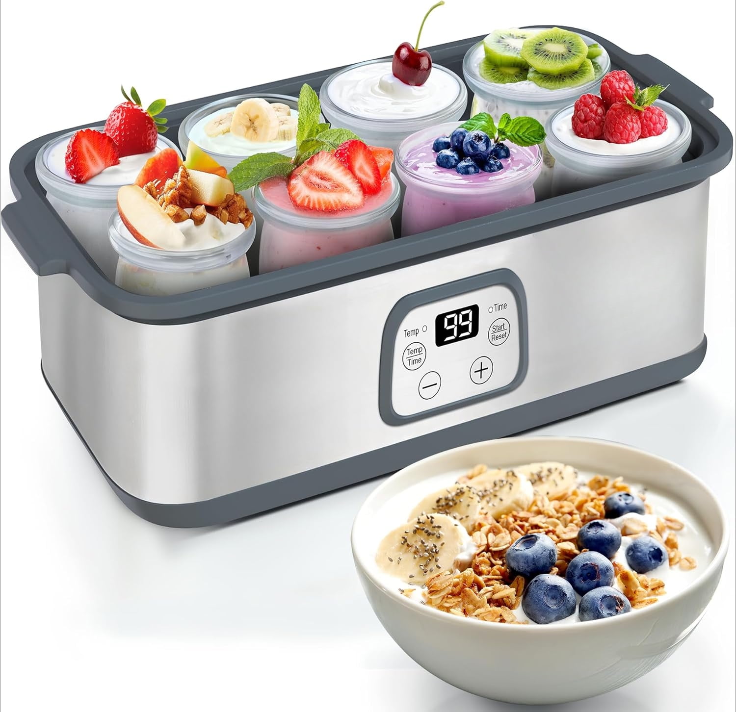 Probiotic Yogurt Maker with Adjustable Temperature and Time Control ...