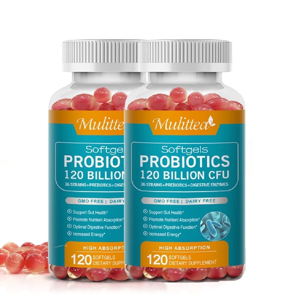 (2 Pack)Probiotic 120 Billion CFU for Women & Men - Immune, Digestive ...