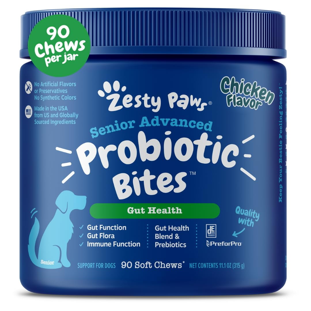 Probiotics For Dogs - Digestive Enzymes For Gut Flora, Digestive Health ...