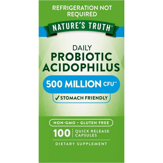 Probiotics For Men and Women | 500 Million CFU | 100 Capsules ...