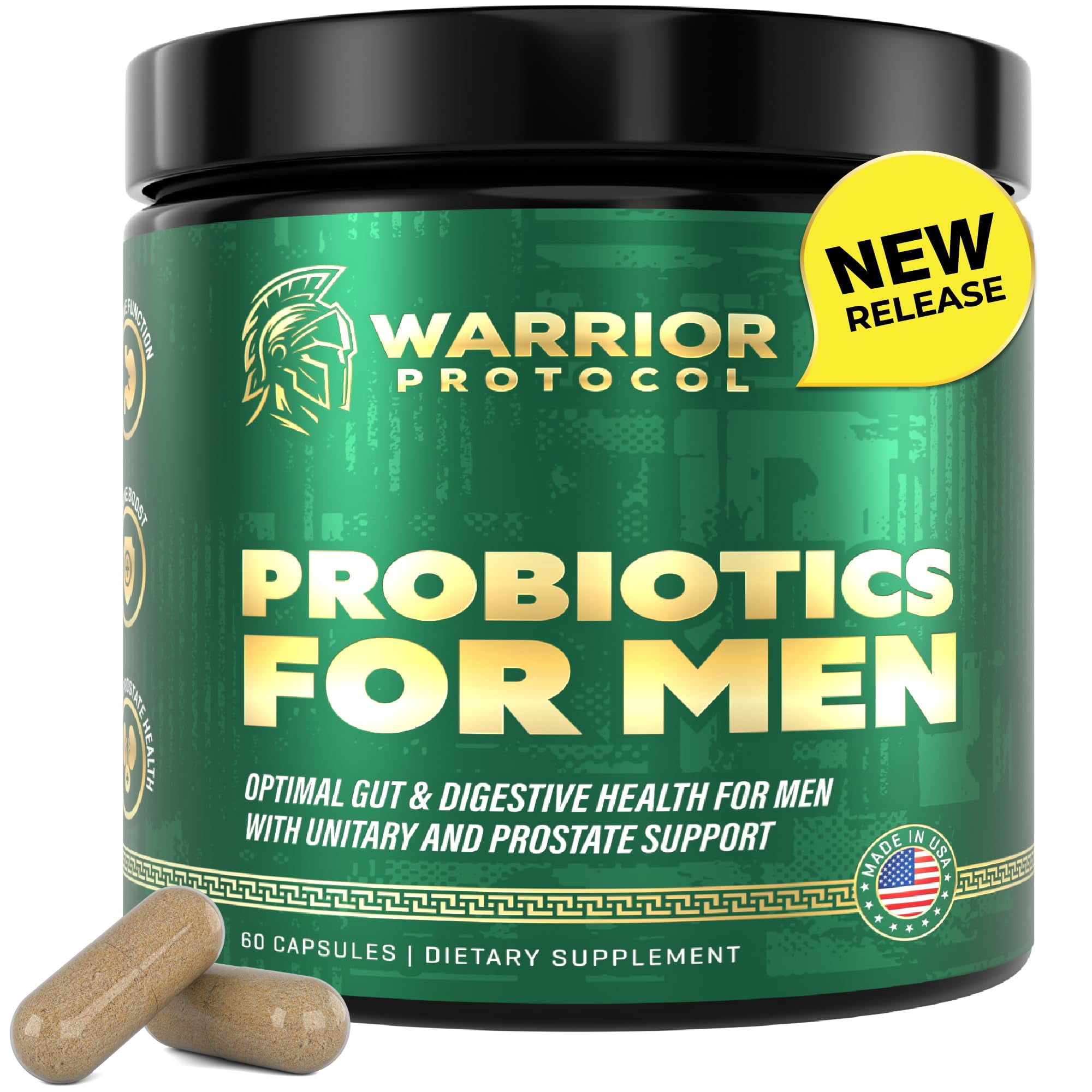 Probiotics Men with Prebiotics - Men KMC2Probiotic Supplement Digestive ...