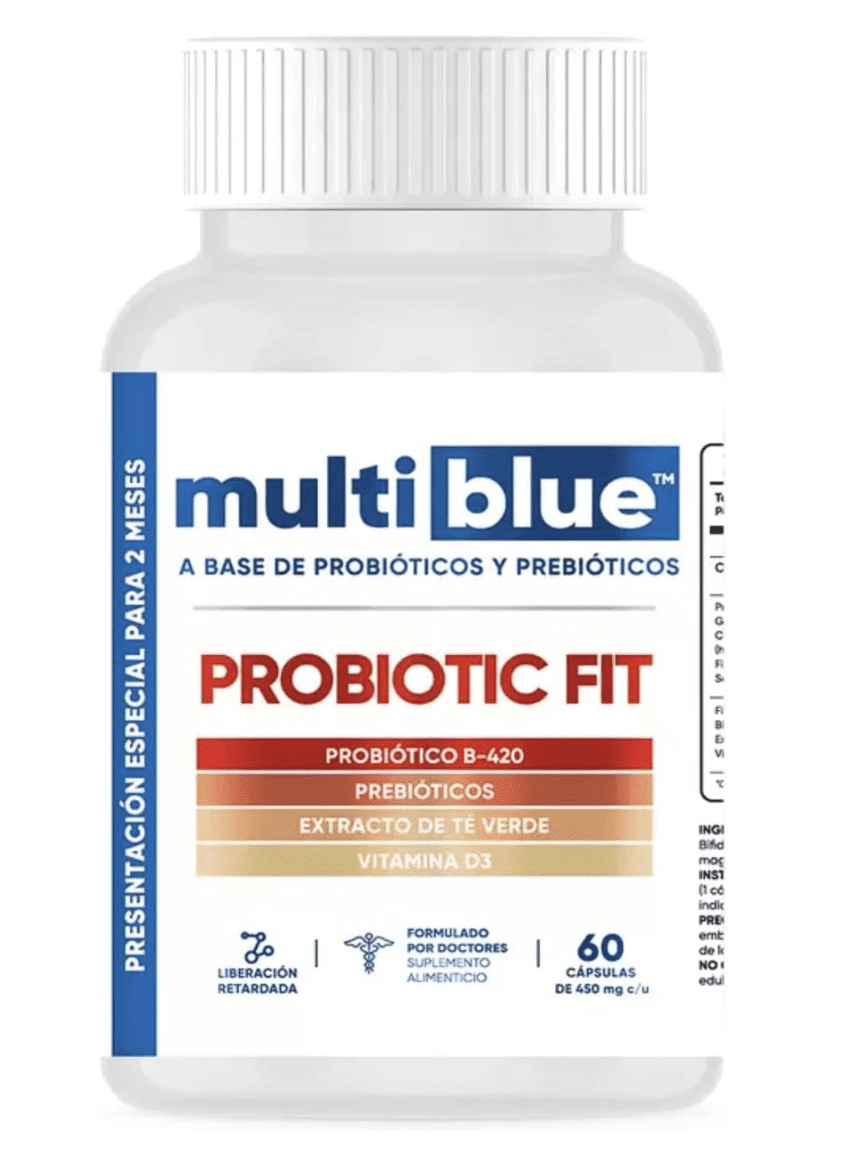 Probiotics MultiBlue for Women & Men | 60 Capsules | Vitamin D3 ...